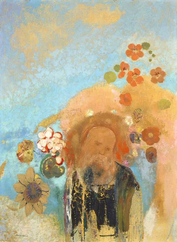 Odilon Redon - Evocation of Roussel - High Resolution Wallpaper